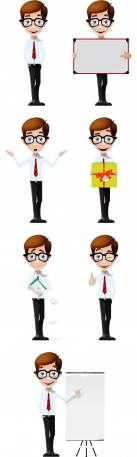 Boy Vector Business Character - Vector Characters