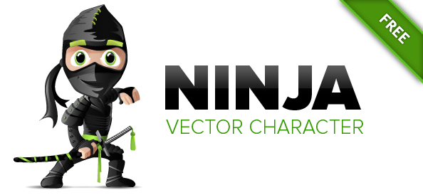 Businessman Ninja Vector Character Vector Characters