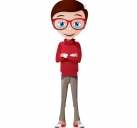 Smart Boy Vector Character - Vector Characters