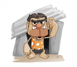 Illustration of a Caveman Vector Character - Vector Characters