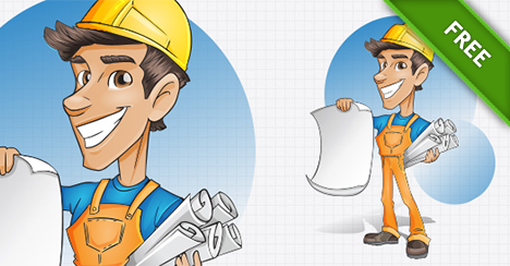 Builder Vector Character - Vector Characters
