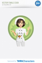 Female Chef Vector - Vector Characters