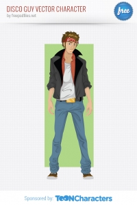 Disco Guy Vector Character - Vector Characters