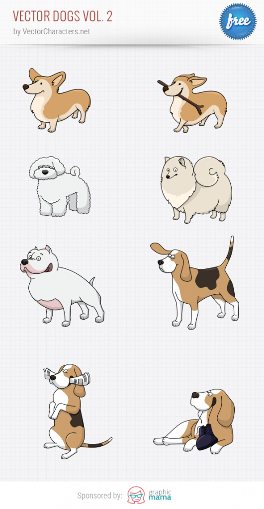Vector Dogs vol.2 - Vector Characters