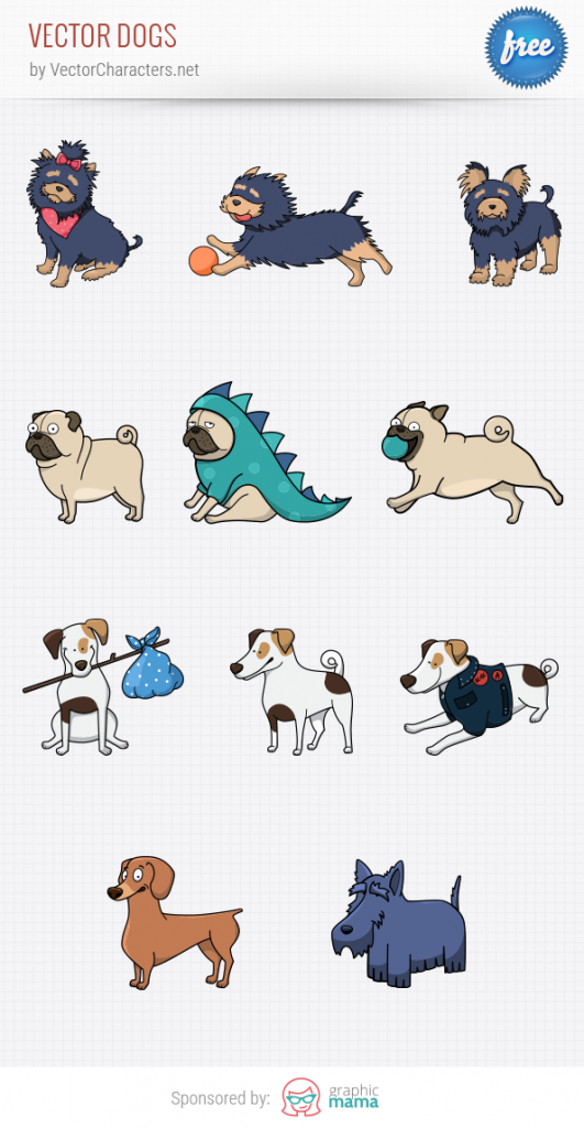 Vector Dogs - Vector Characters