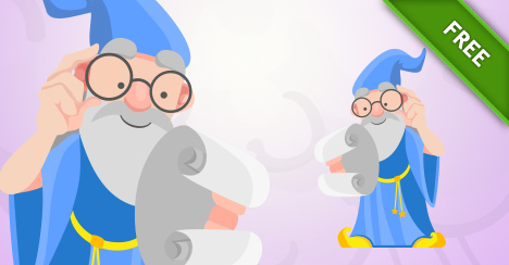 Wise Man Magician - Vector Characters