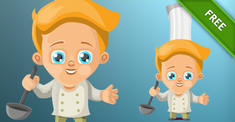 Vector Cook Boy - Vector Characters