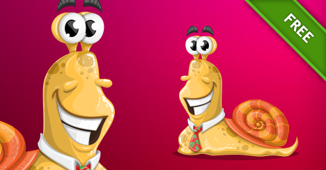 Snail Business Character - Free Download - VectorCharacters