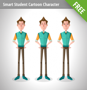 Student Vector Characters Set - Vector Characters
