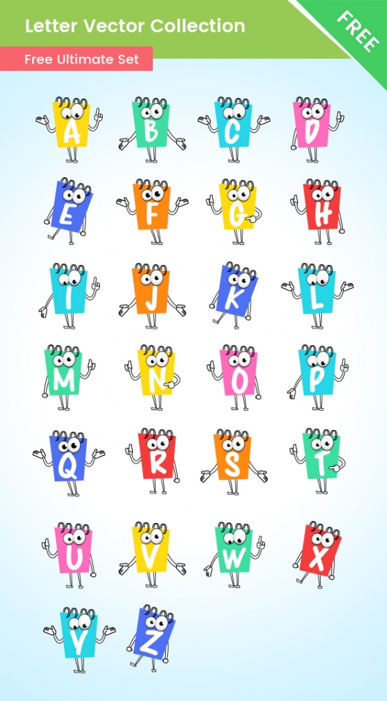 Letter Vector Collection - Vector Characters