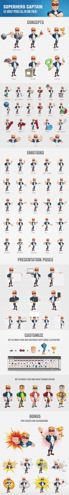 Superhero Vector Character - Vector Characters