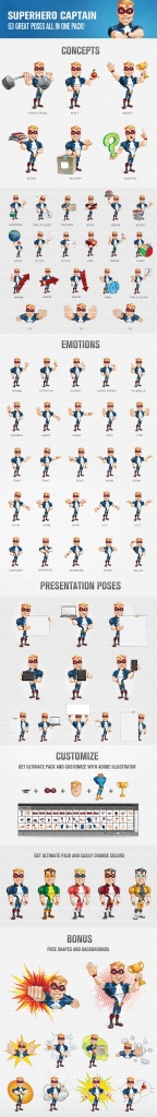 Superhero Vector Character - Vector Characters