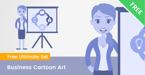 Business Cartoon Art - Vector Characters