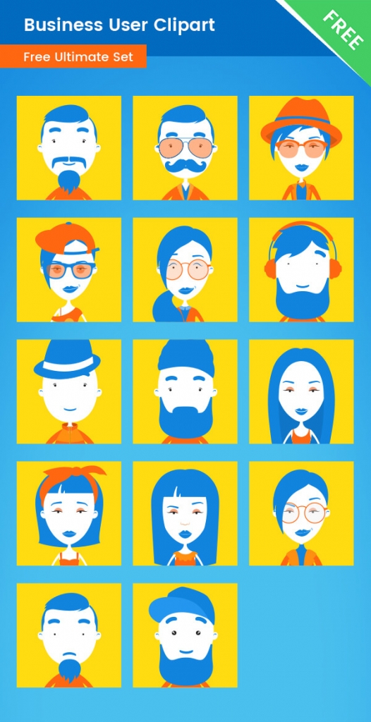 Business User Clipart - Vector Characters