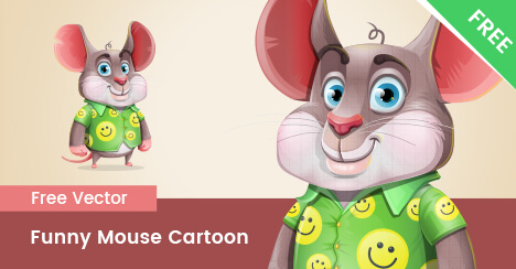 Free Funny Mouse Vector Character | VectorCharacters