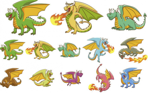12 HQ Dragon Vectors To Help You Unleash Your Creativity - VectorCharacters