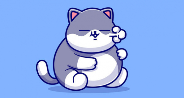 12 Super Cute Fat Cat Vector Characters - Vector Characters